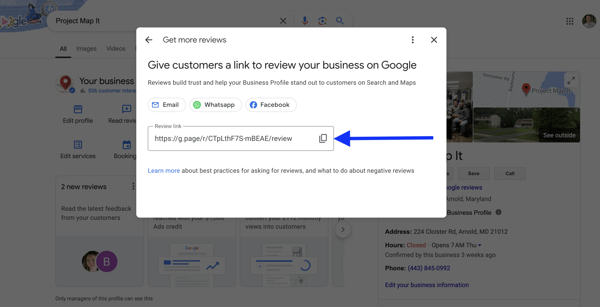How do I find my Google review link so I can use it for my reviews ...