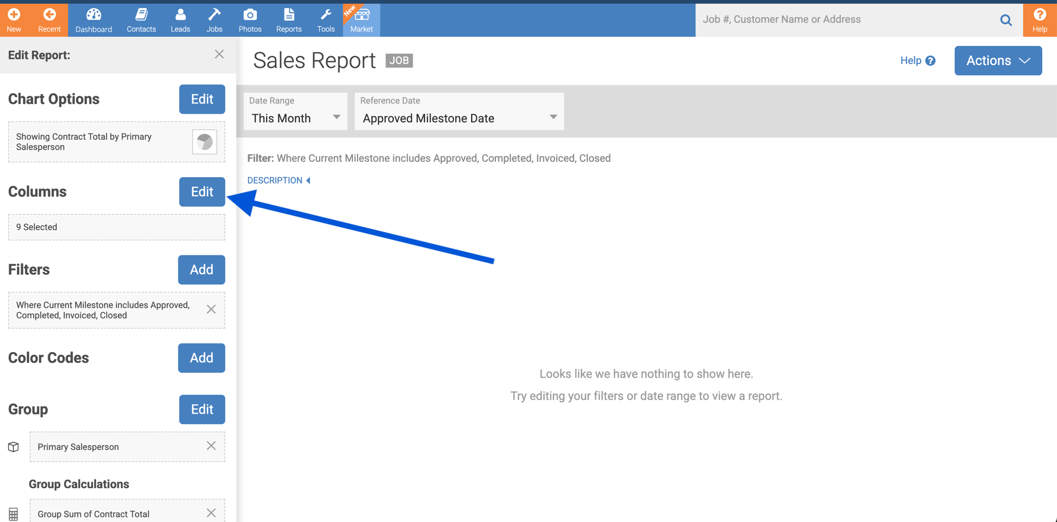 How do I download a spreadsheet from Acculynx